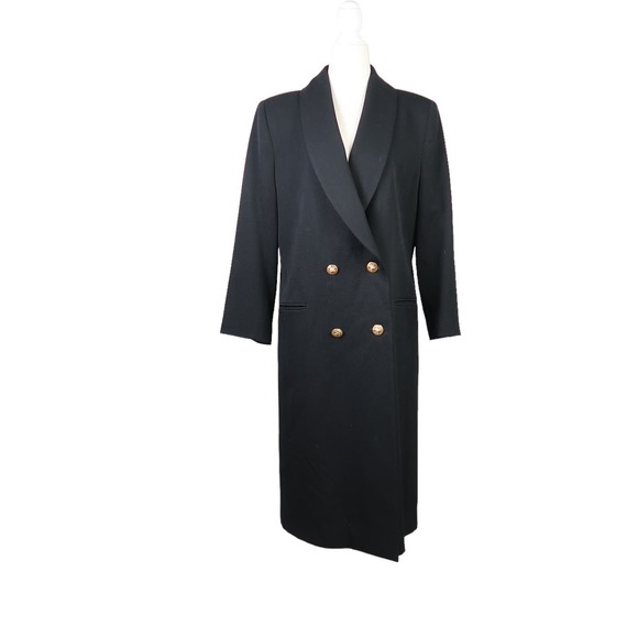 Vintage | Jackets & Coats | Vintage 8s Bert Newman Black Wool Mid ...